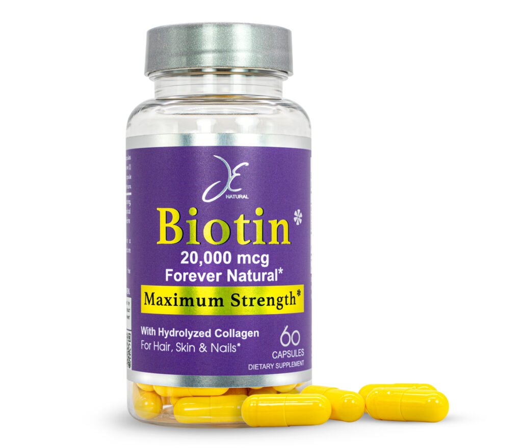 Biotin 20000mcg 60 cap - JE Natural™